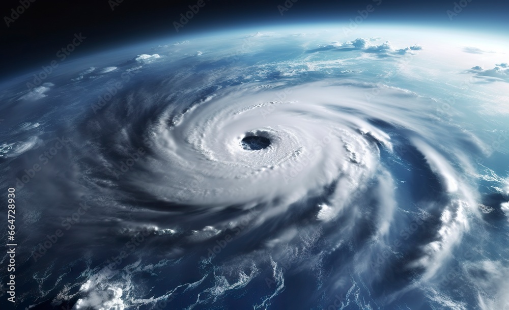 Super Typhoon, tropical storm, cyclone, tornado, over ocean. Weather ...