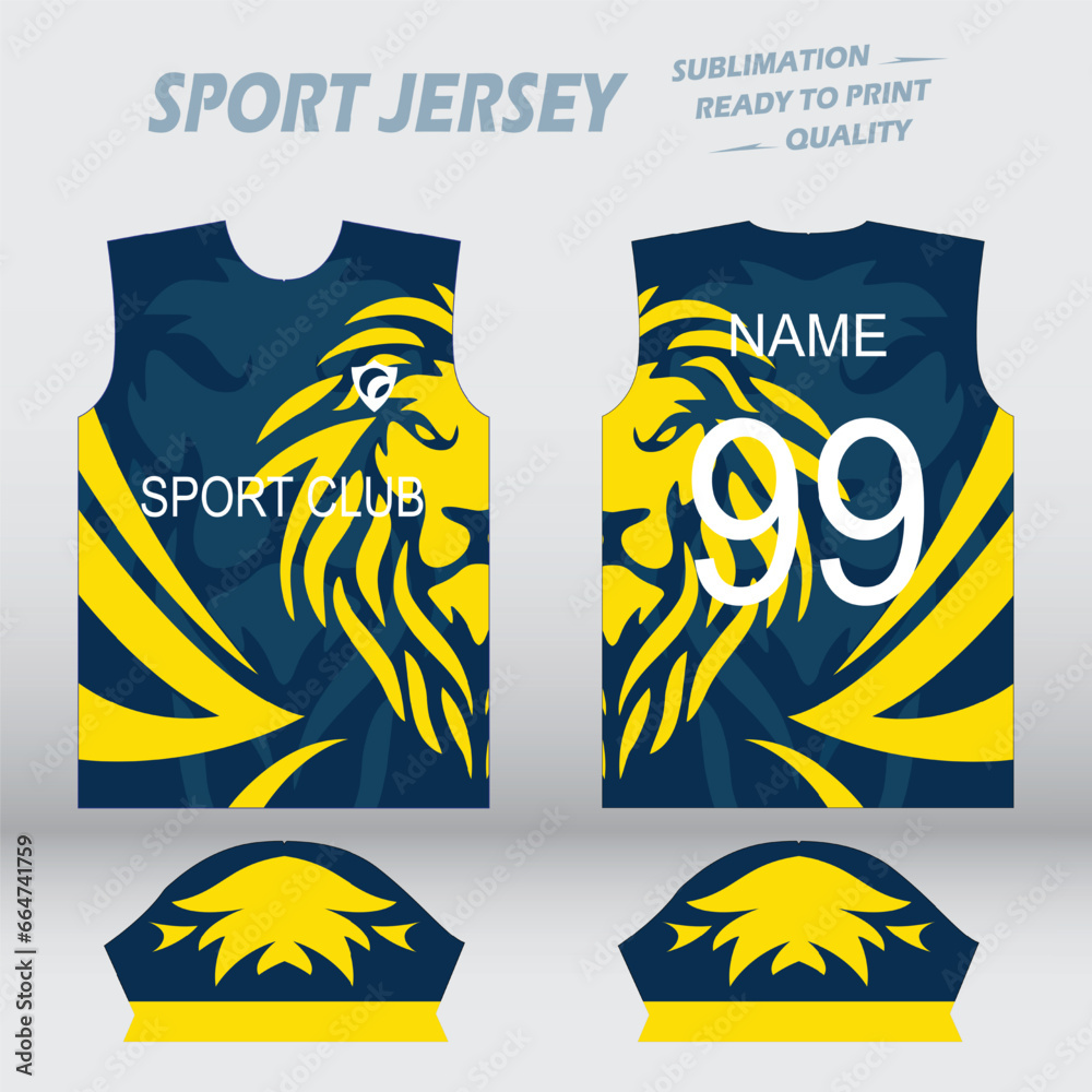 Sport Jersey Design. Sublimation T Shirt Vector Illustrator. EPS 10. T ...