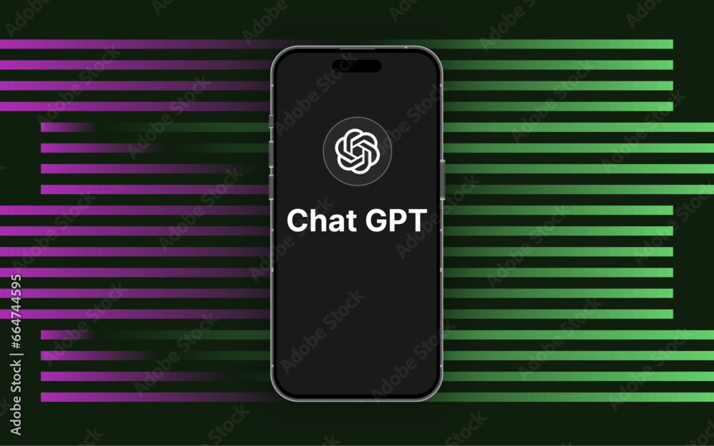 Chat GPT Illustration Template, Chat Bot Technology Communication ...