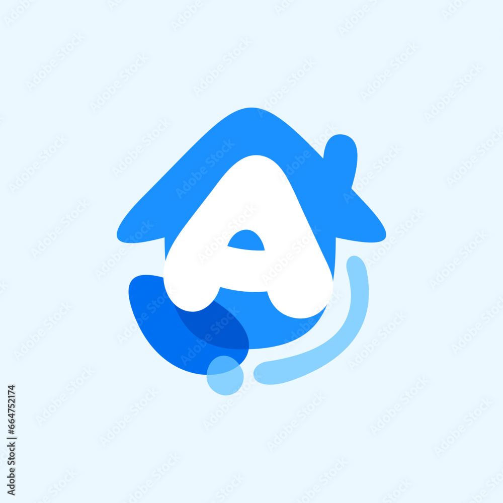 Sign A house logo Design. Letter A home logo design vector. Abstract ...