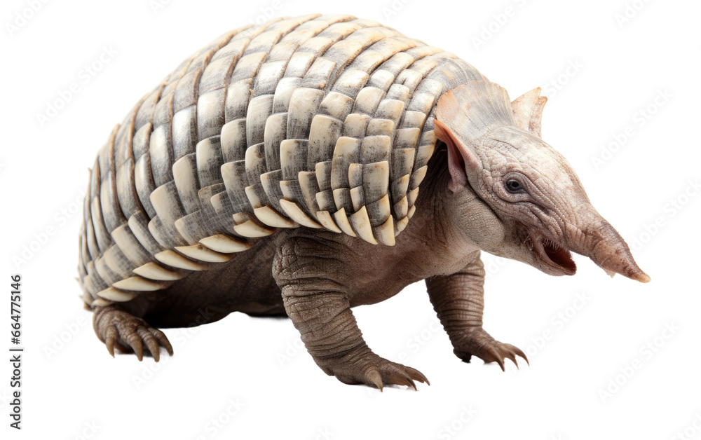 Beautiful Armadillo Standing on a Clear Surface or PNG Transparent ...