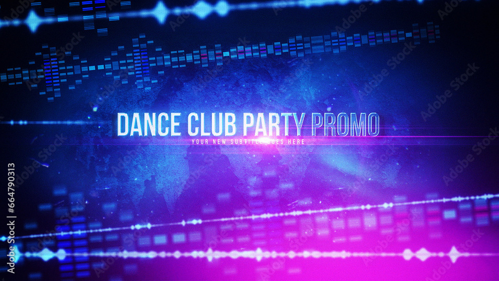 Dance Club Party Promo Stock Template | Adobe Stock