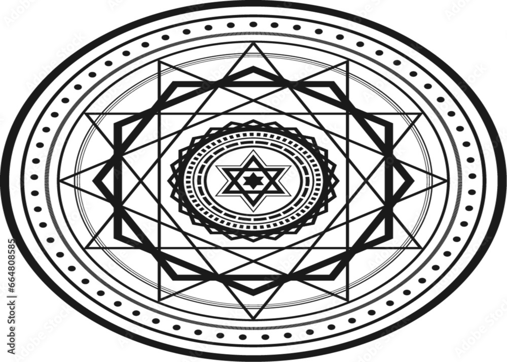魔法陣/Magic circle. Hexagram. Magic signs. Satanic Signs. Signs of the ...