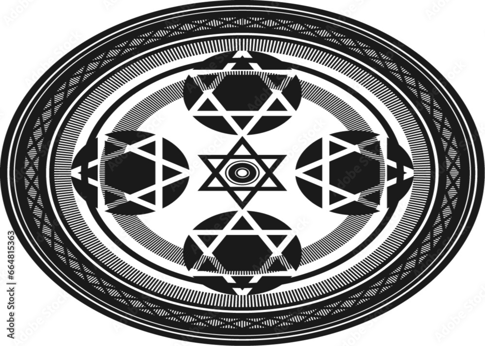 魔法陣/Magic circle. Hexagram. Magic signs. Satanic Signs. Signs of the ...