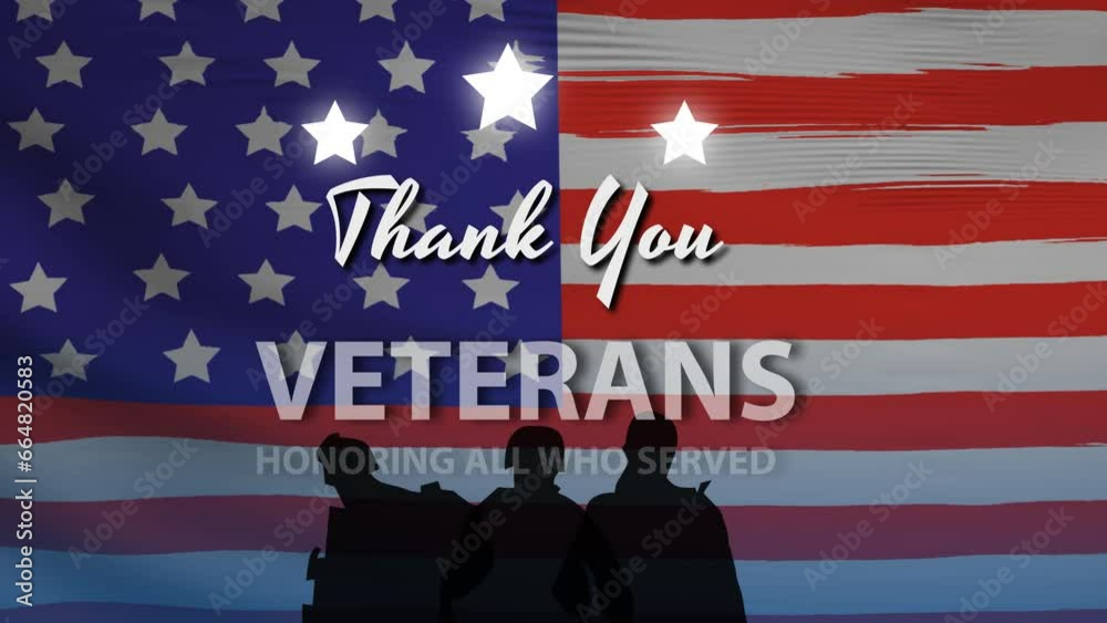 animated background celebrating veterans day honoring all who served ...
