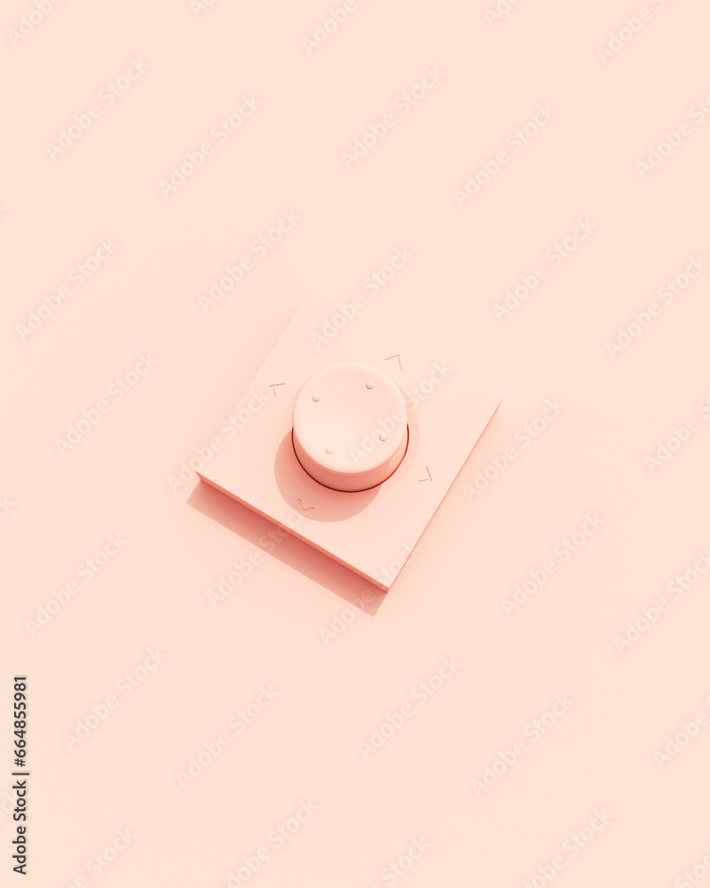 Rose pink button switch square round technology design element pink ...