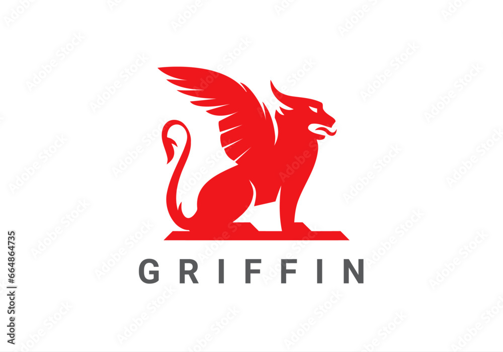 griffin, griffin logo, griffin head, phoenix logo, creature, fantasy ...