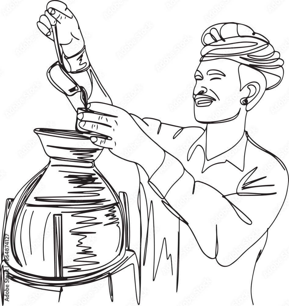 Chai Wala Chronicles: Traditional Indian Tea Vendor in Vibrant ...