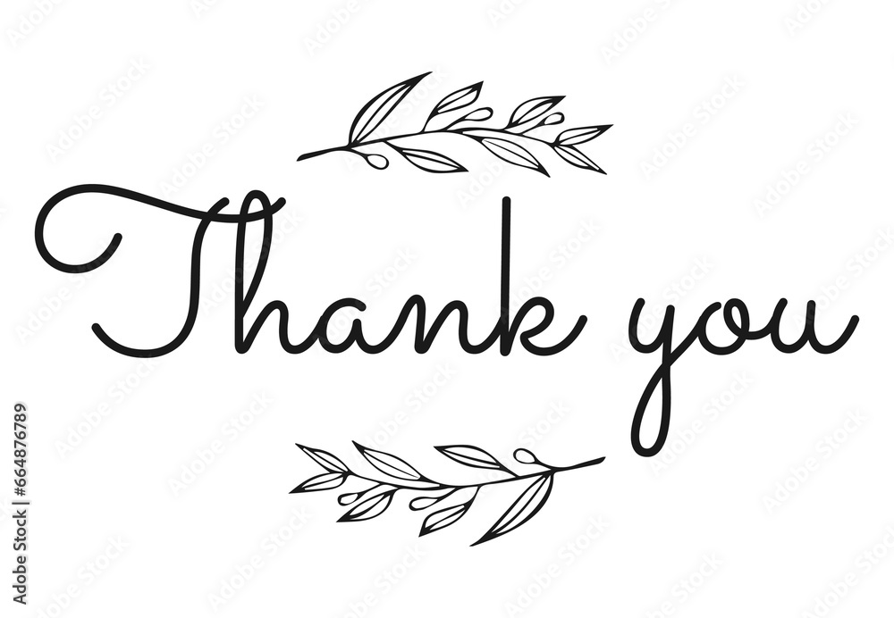 Thank you sign icon. Customer service symbol. vector thank you ...