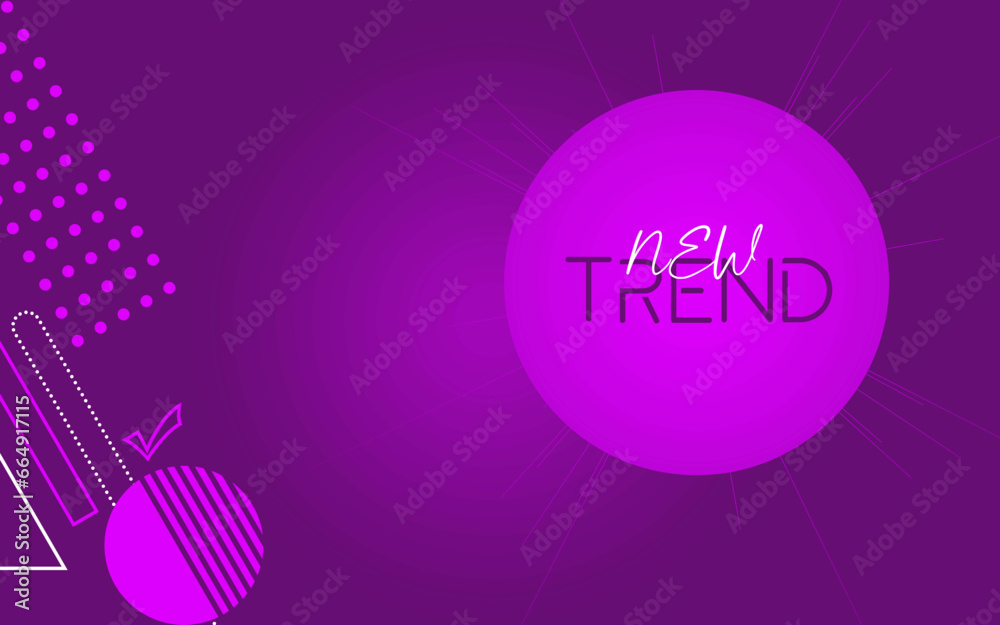 New Trend Background. Innovative Layouts and Creative Illustrations ...
