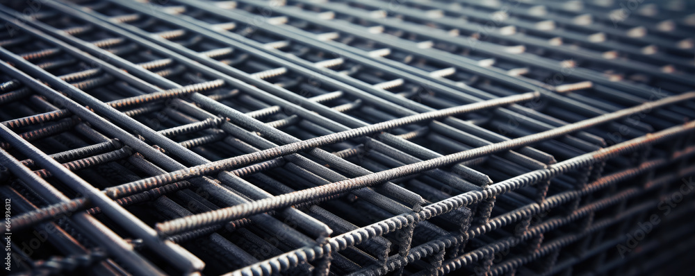 steel rebar mesh for reinforced concrete. hard connect construction ...