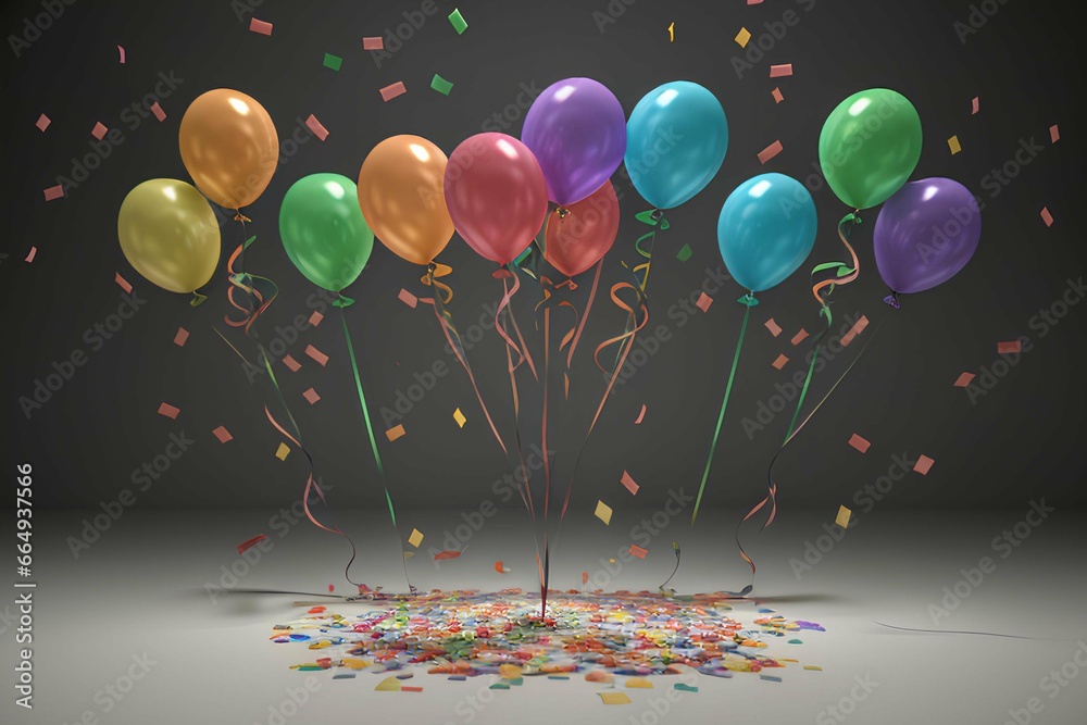 Festive Balloon Bash - Colorful Balloons Party Celebration Background ...