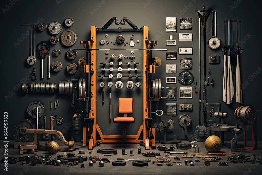 Evolution of Gym Equipment Stock Photo | Adobe Stock