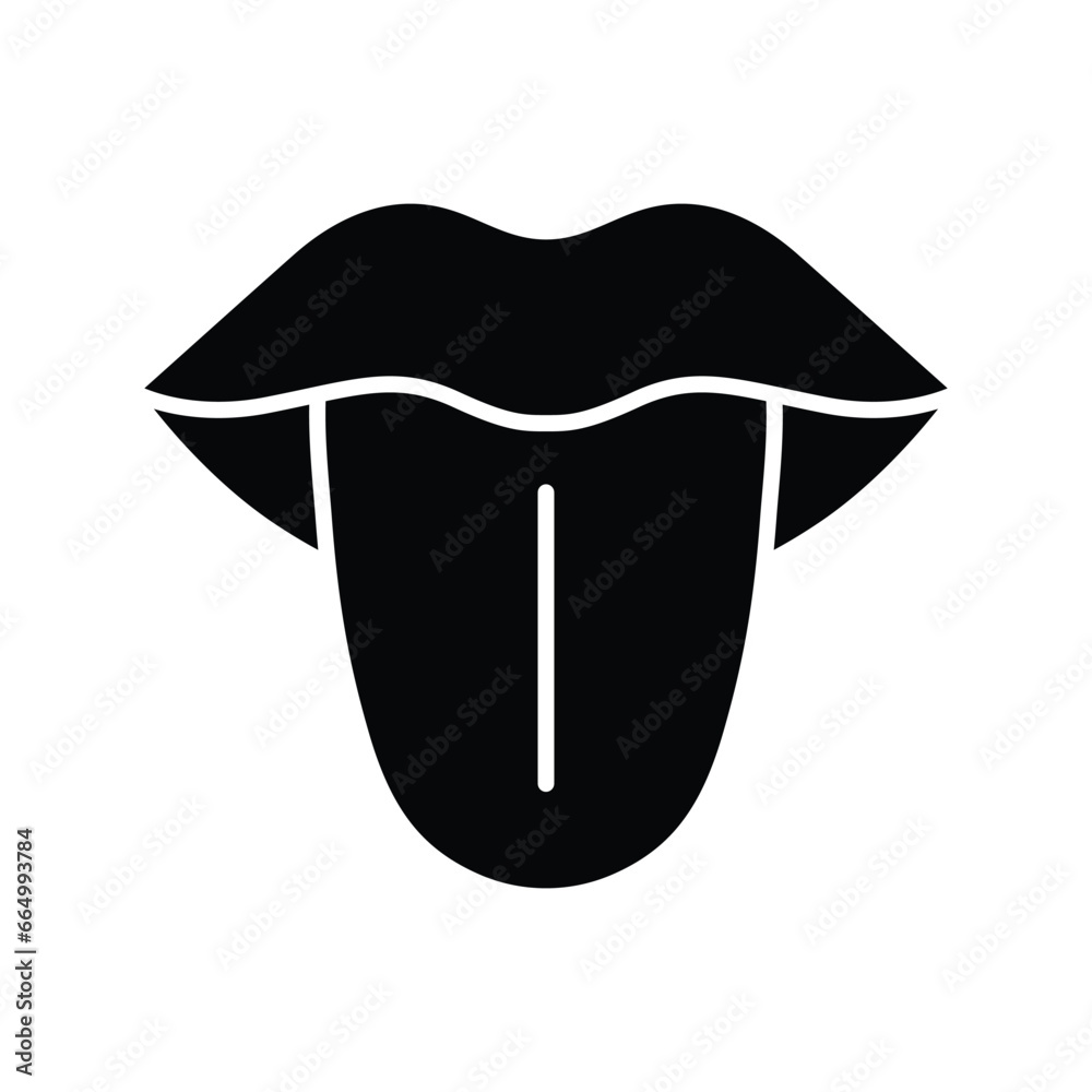 Tongue sign and symbol on trendy design for design and print. Stock ...
