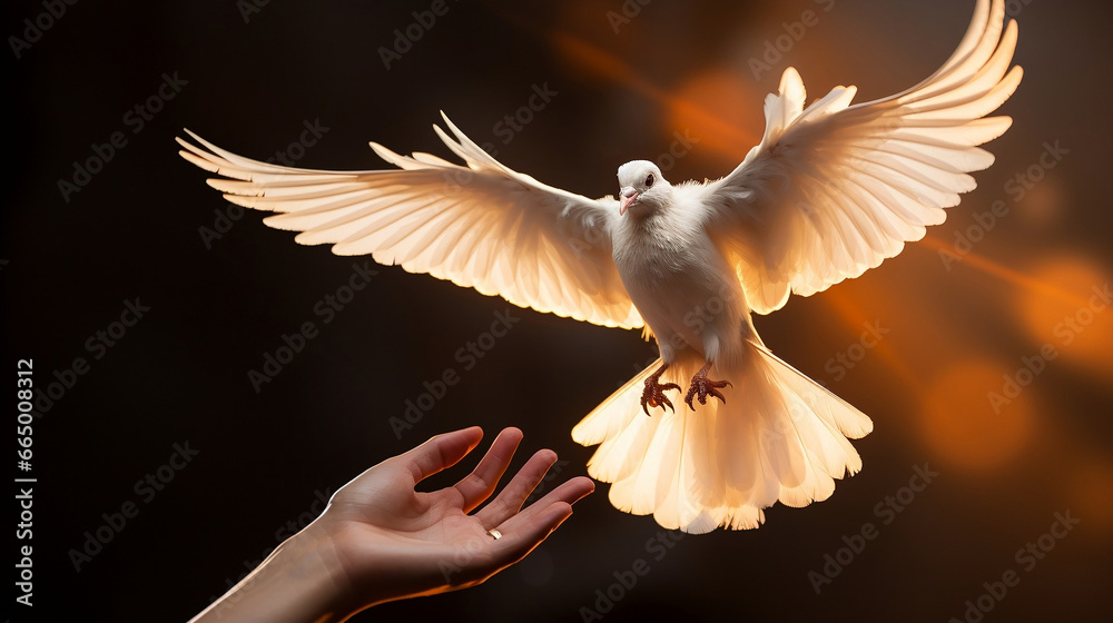Peace no War Dove Flying World Peace Symbol Template Background ...