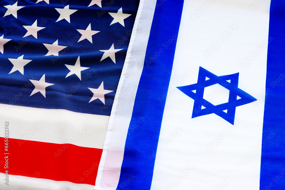 USA Israel - countries allies and partners, concept. American Flag and ...