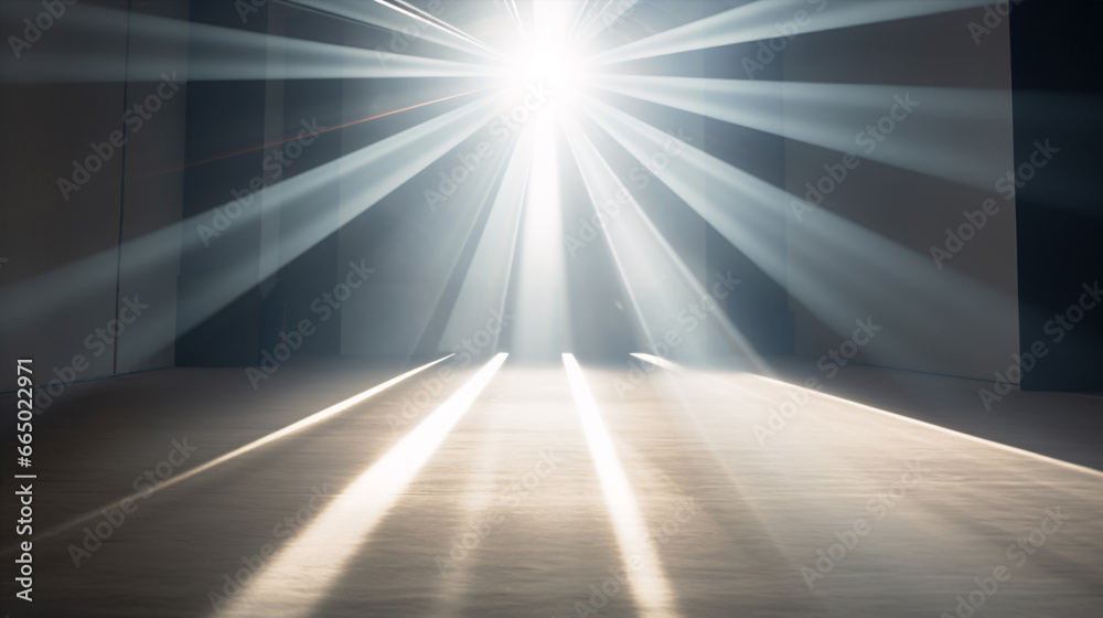 A physics experiment demonstrates the passage of light through a ...