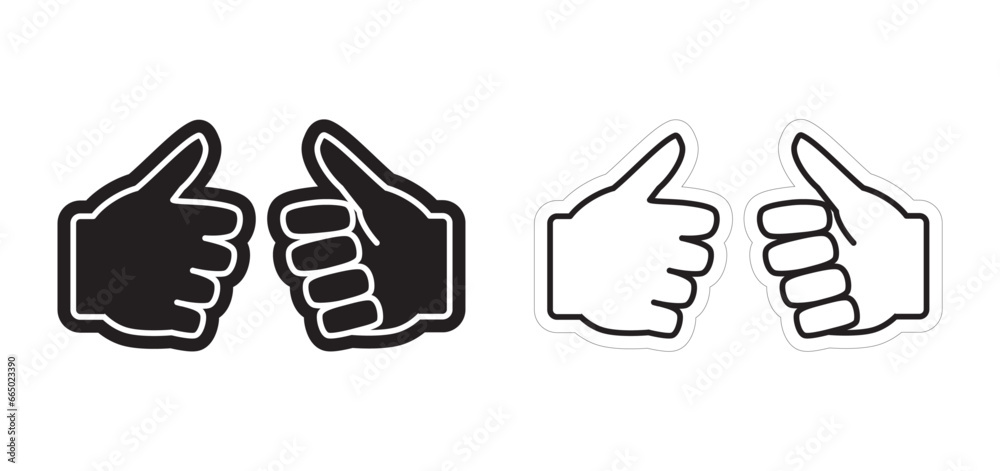 Thumbs Up Foam Hand Design, Gesture Indicating Approval, Vector EPS ...