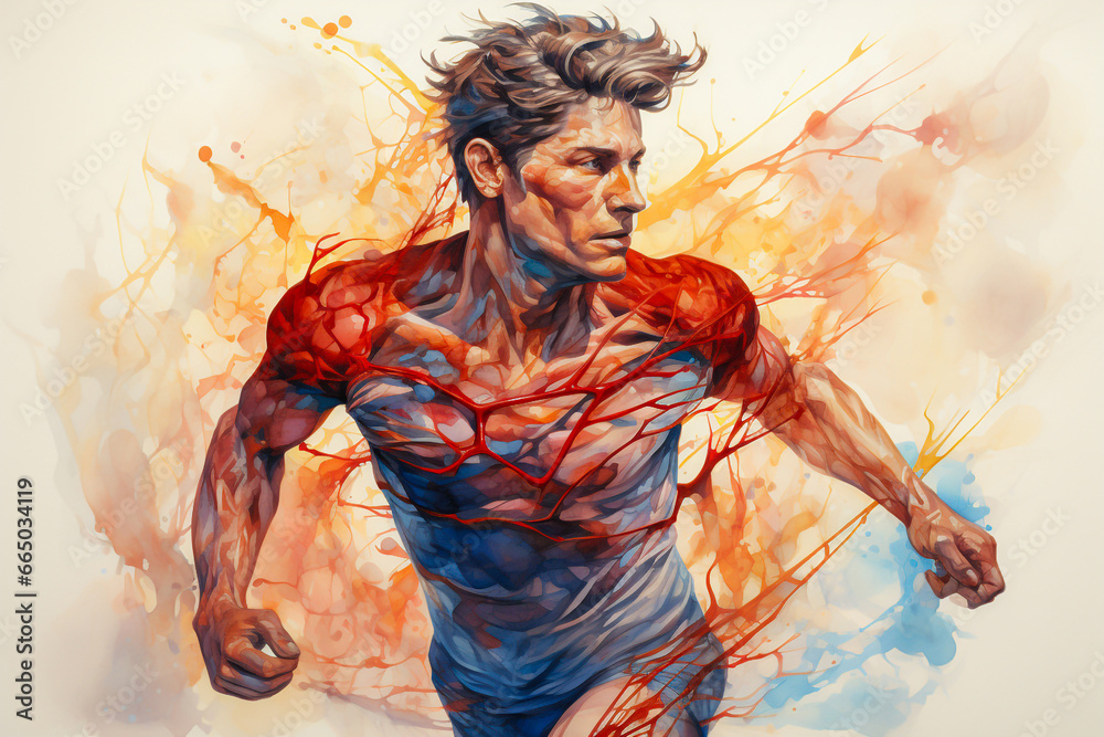 weakness in the muscles of the human body. Motor and mobility disease ...