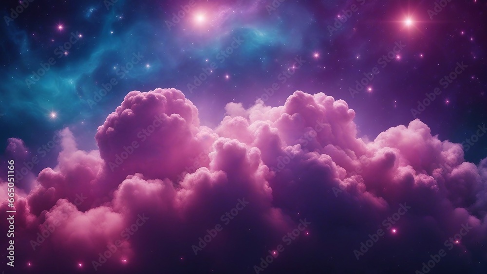stars and clouds _A deep space gems background with a mix of colors and ...