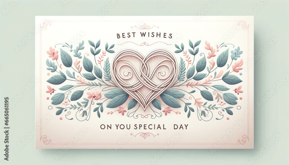 Wedding congratulations cards designed in soft, gentle pastel colors ...