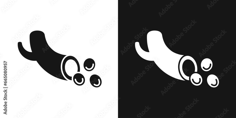 Red blood cell vector icon. Erythrocyte and blood vessel sign Stock ...