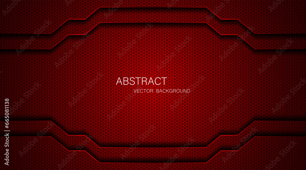 Abstract red steel mesh background with red glowing lines with free ...