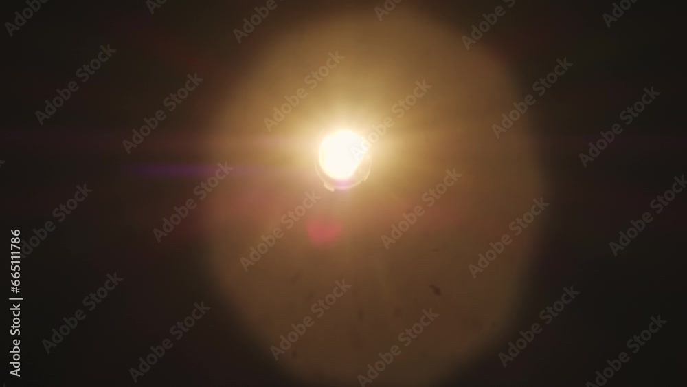 Abstract overlay with falling warm light transition from top, lens ...