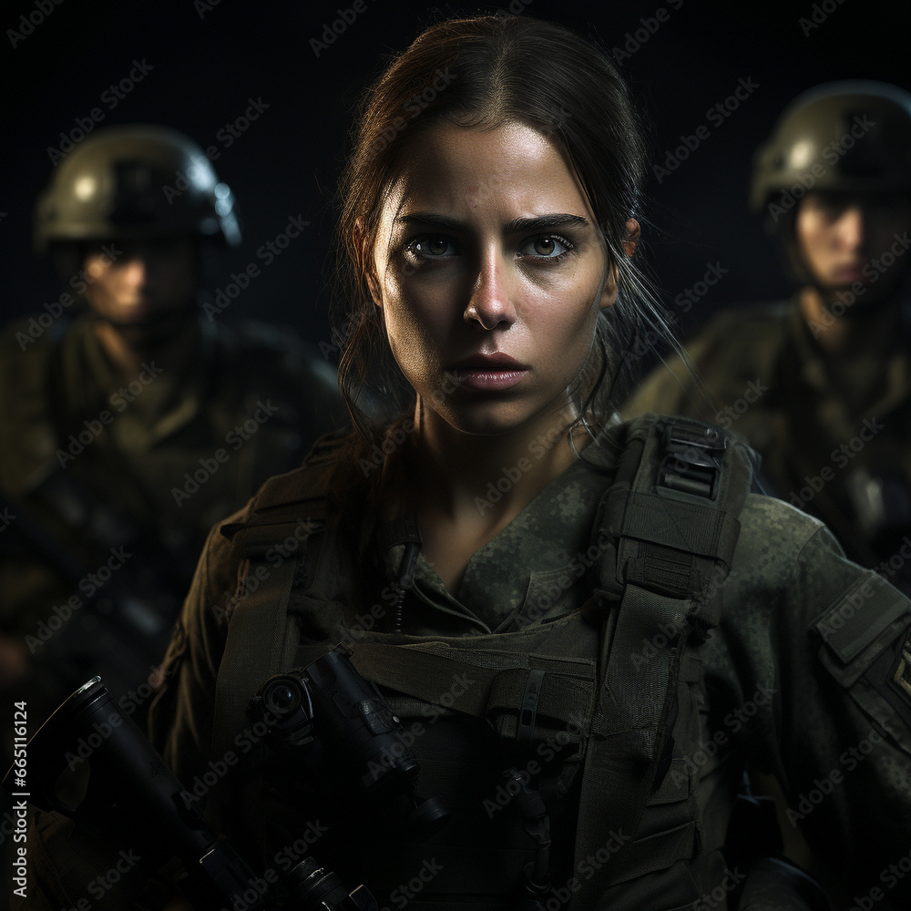 Israeli female soldiers in real female soldiers wearing full armor ...