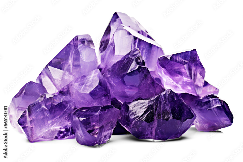 amethyst is gemstone, png file on transparent background with shadow 스톡 ...