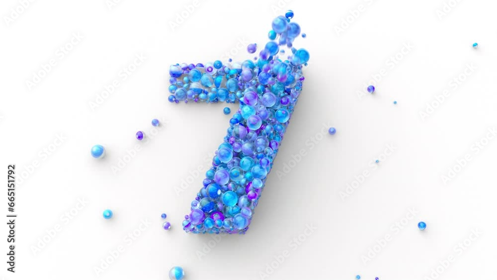 Semi-Transparent Glossy and Shiny Multi-Colored Balls Dynamically Fill ...