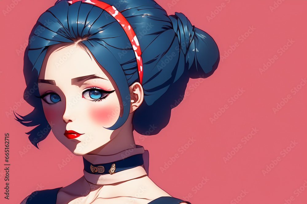 Japanese teen, asian woman, chinese girl. Character ready for animation ...