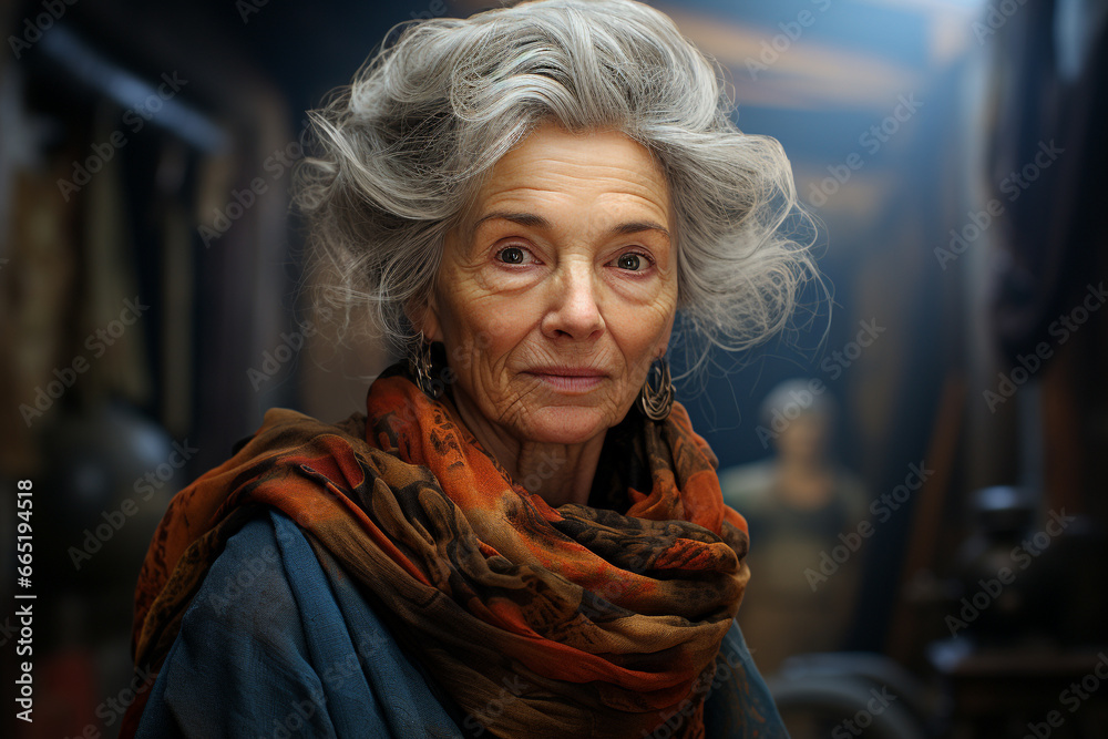 Beautiful old lady, incredible old age, seniorita grandmother granny ...