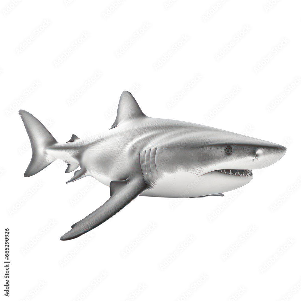 Shark,ocean creature,whole shark isolated on transparent background ...