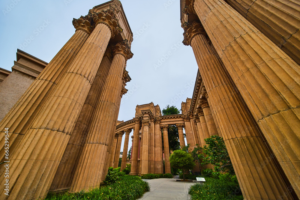 Ancient Roman colonnade architecture lookalike at Palace of Fine Arts ...