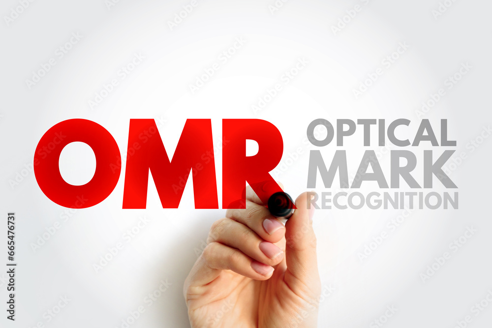 OMR Optical Mark Recognition - process of reading information that ...