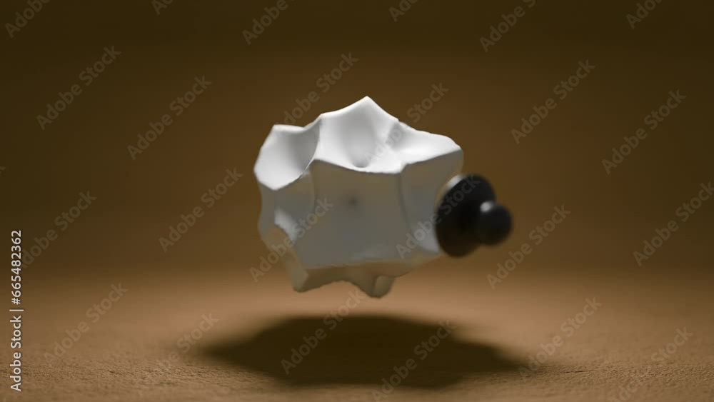 Cgi Object Morphing Floating. Digital Metamorphosis: CGI Object ...