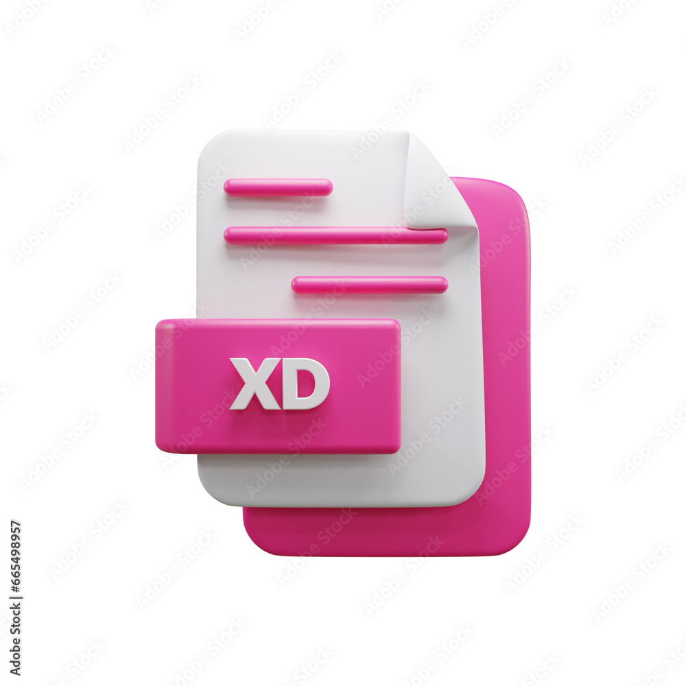 XD file 3d icon or XD file 3d icon illustration Stock Illustration ...