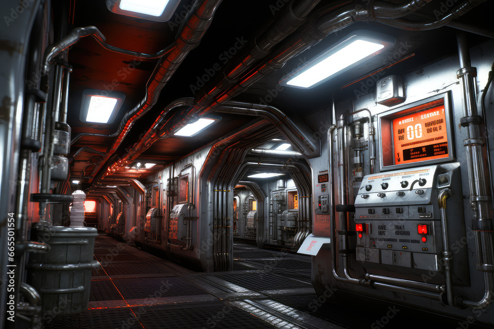 Inside the Advanced Medical Center of an Alien Spacecraft Station ...