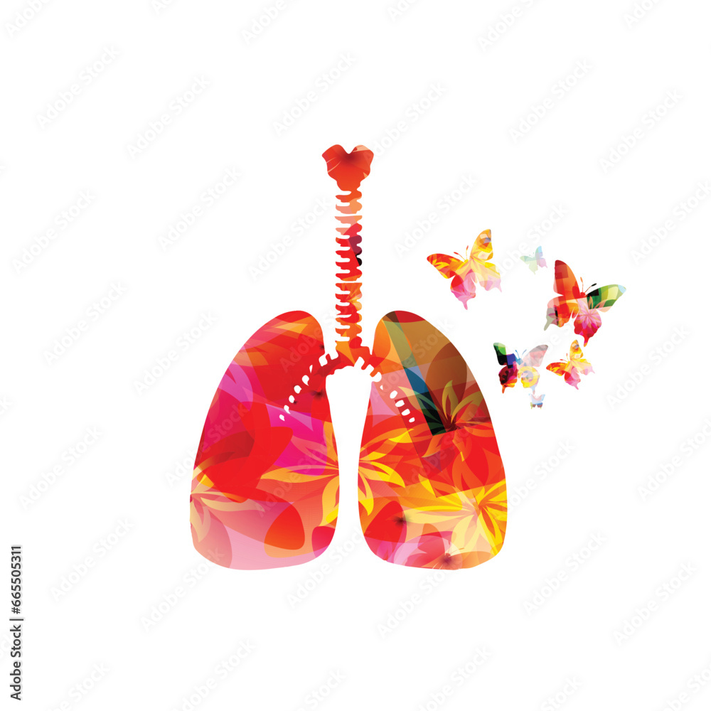 Lungs design for pulmonary clinic - vector illustration. Medical ...