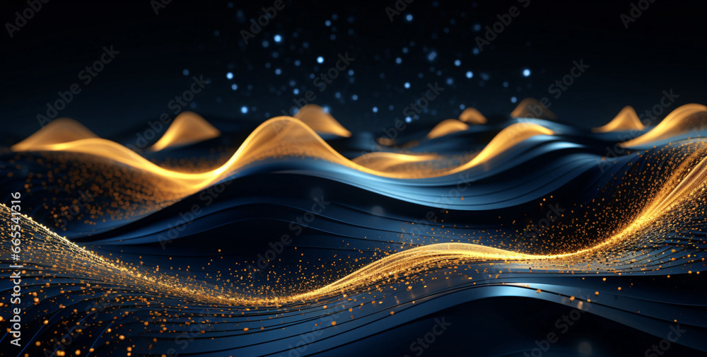 Abstract rendering of high-tech structure, main visual background of ...