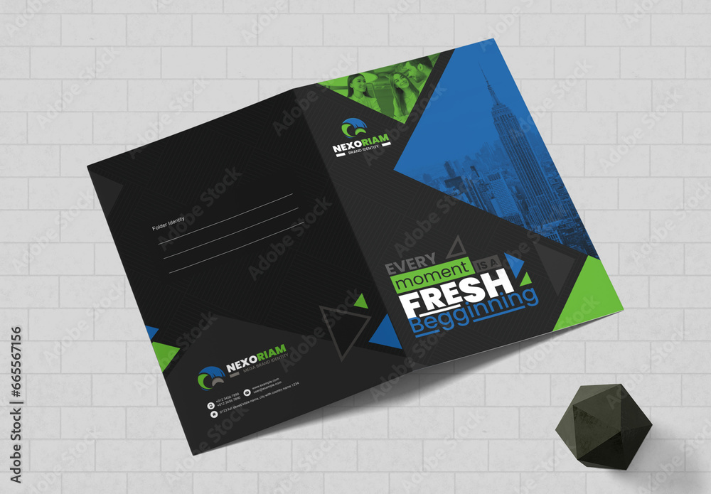 Presentation Folder Layout Stock Template | Adobe Stock