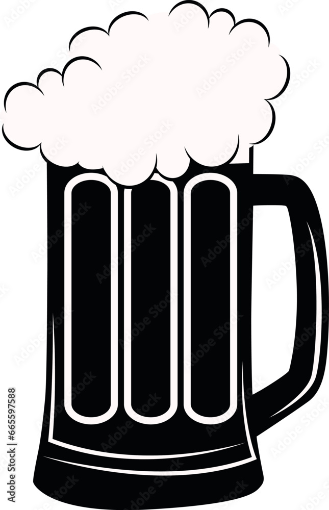 Beer Mug SVG Cut File for Cricut and Silhouette, EPS ,Vector, PNG ...