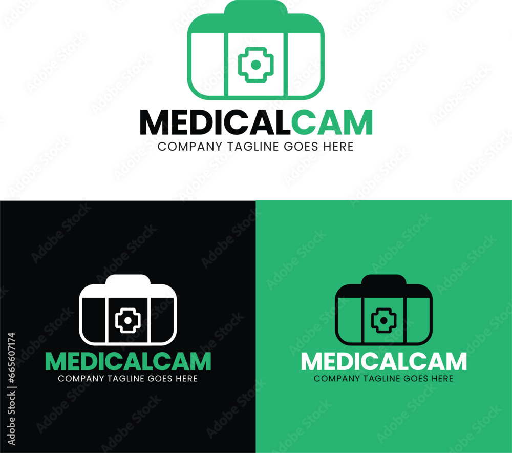 medical camera logo, medical logo, diagnose logo, cam logo, medicine ...
