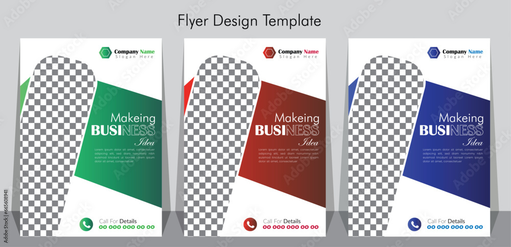 Vetor de Marketing flyer poster or Animated flyer template,Digital flyer advertising or Business ...