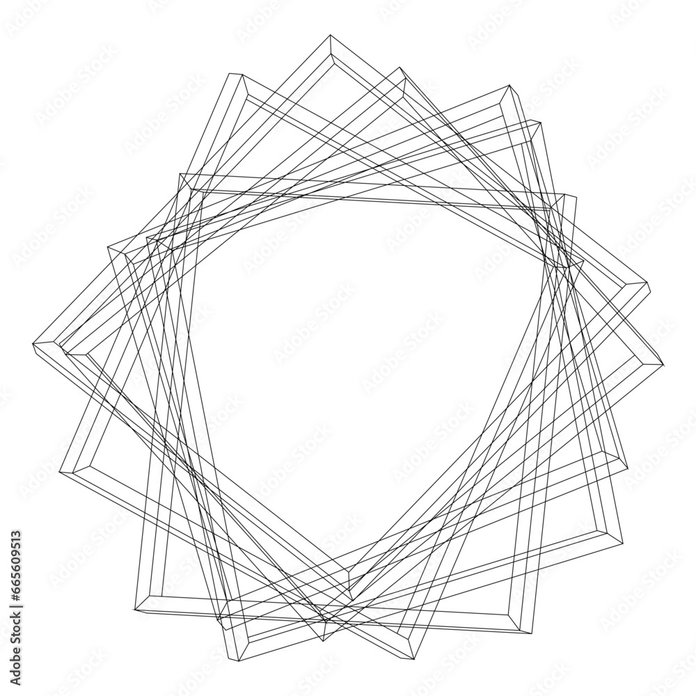 3D isometric picture frames. Banner isolated on a white background ...