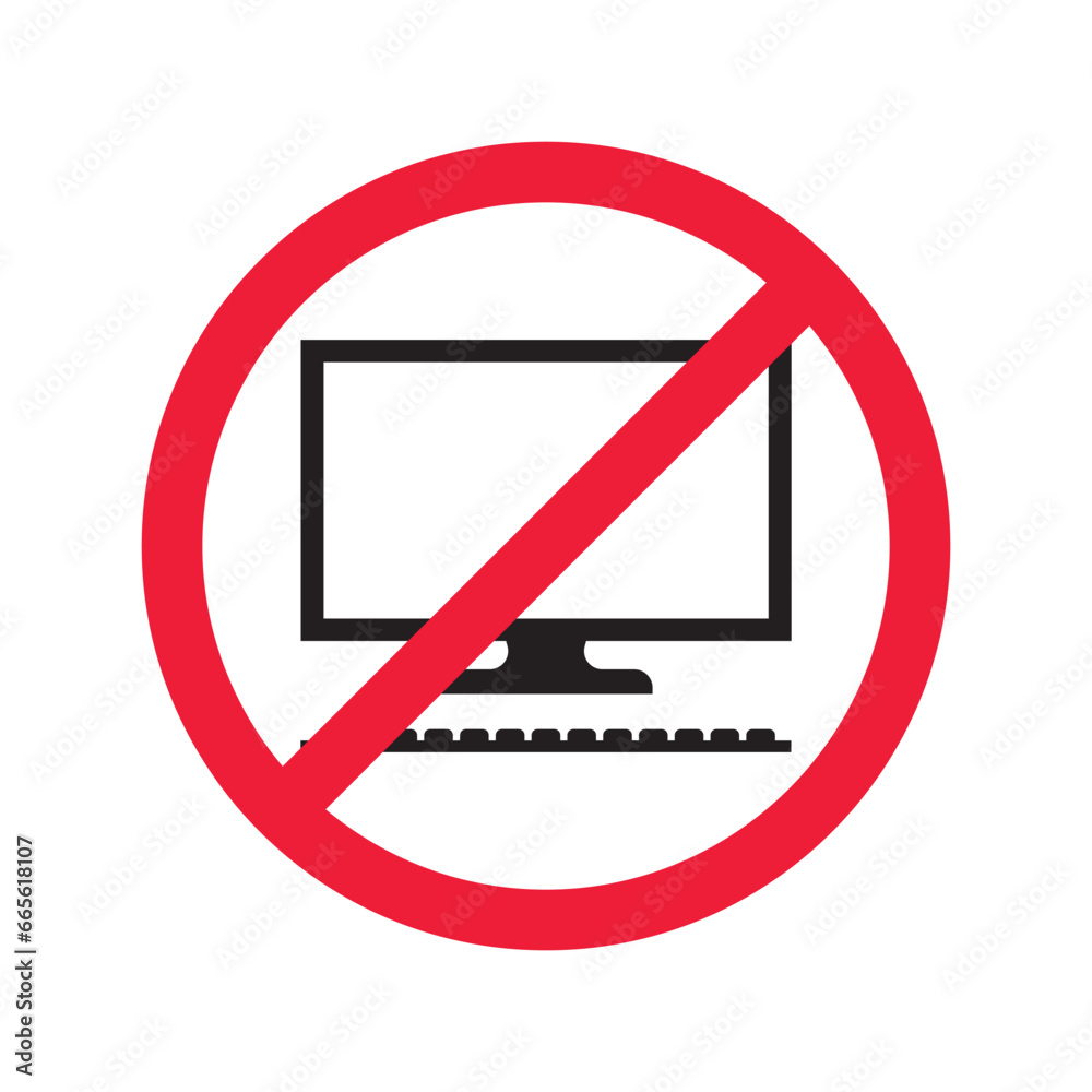 Forbidden Prohibited Warning, caution, attention, restriction label ...