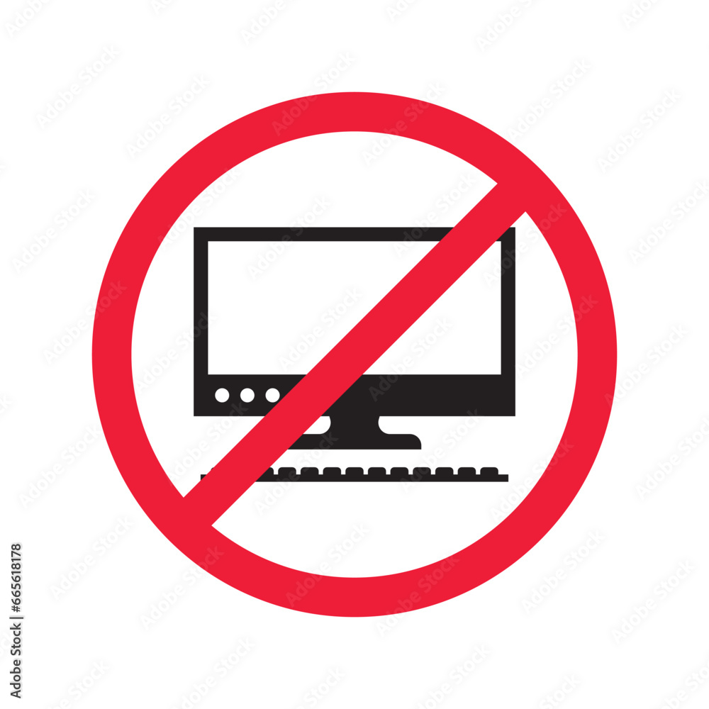 Forbidden Prohibited Warning, caution, attention, restriction label ...