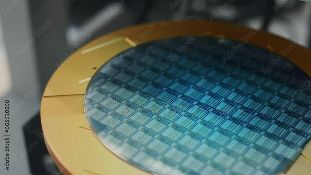 Electronic diagnostic machine. Silicon Wafer at Advanced Semiconductor ...