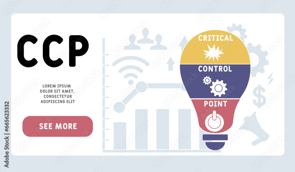 CCP - Critical Control Point acronym. business concept background ...